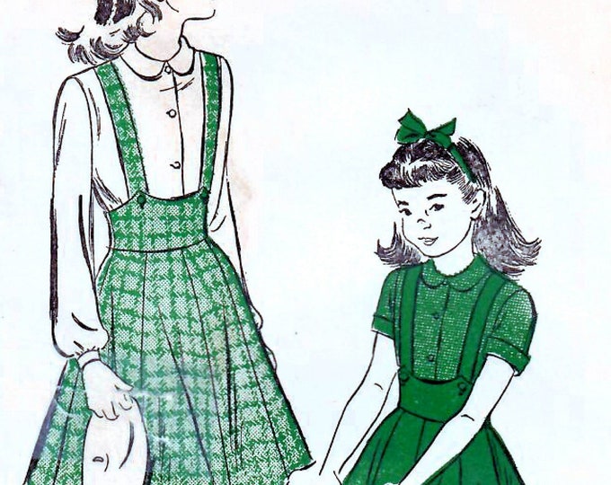 1940s Advance 4984 Vintage Sewing Pattern Suspender Skirt, Midriff ...