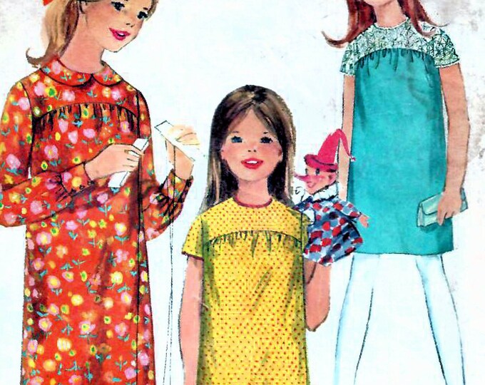 1980s Butterick 3687 Vintage Sewing Pattern Sundress, Yoked Dress ...