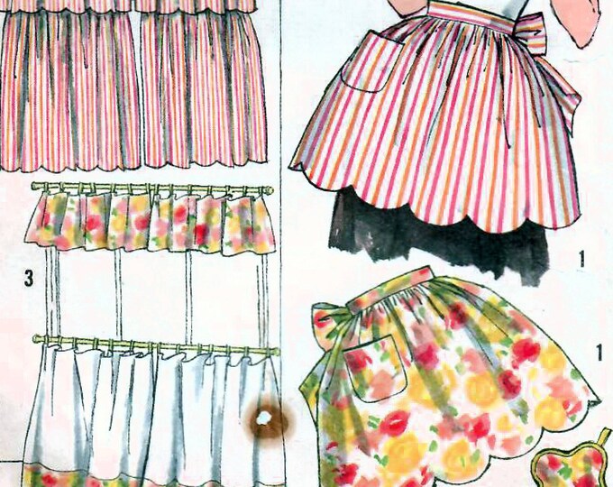 1960s Simplicity 4215 Vintage Sewing Pattern Misses Scalloped Half ...