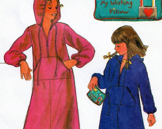 1970s Butterick 6852 UNCUT Vintage Sewing Pattern Hooded Robe, Long ...