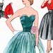 1950s Vogue 9000 FF Vintage Sewing Pattern Junior Misses Full Skirt ...