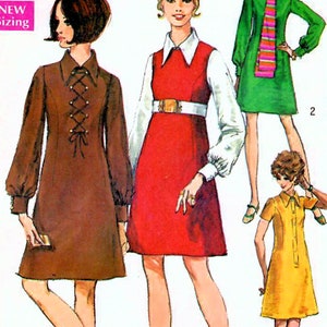1960s Simplicity 8340 Vintage Sewing Pattern A-line Dress, A-line ...