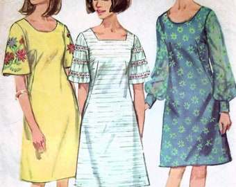 1960s Simplicity 7544 UNCUT Vintage Sewing Pattern Misses Cape, A-line ...