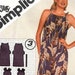 1980s Simplicity 5098 Vintage Sewing Pattern Misses Sundress, Pullover ...