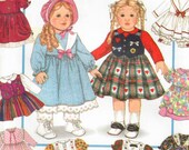 1990s Simplicity 9381 Vintage Craft Pattern Doll Clothes 18 | Etsy