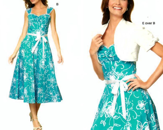 2000s Burda 7919 UNCUT Sewing Pattern Misses Two Piece Dress, Evening ...