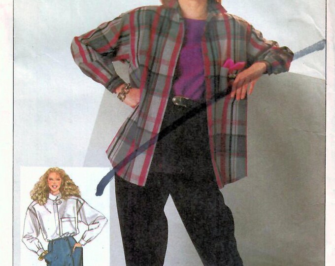1980s Simplicity 9430 UNCUT Vintage Sewing Pattern Misses Shirtwaist ...