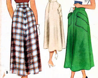 1940s Mccall 6709 Vintage Sewing Pattern Misses Shirt, Shirtwaist ...