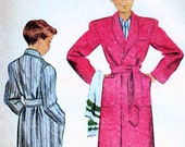 1940s Mccall 6704 Vintage Sewing Pattern Boys Wrap Robe Long - Etsy