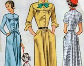1940s Mccall 7821 Vintage Sewing Pattern Shirtwaist Dress - Etsy