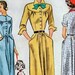 1940s Mccall 7821 Vintage Sewing Pattern Shirtwaist Dress, Midi Dress ...