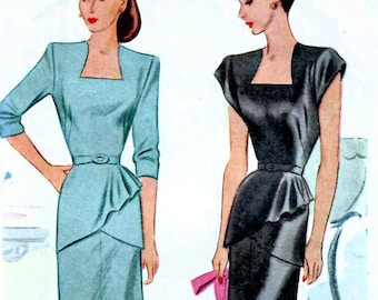 1940s Mccall 6709 Vintage Sewing Pattern Misses Shirt, Shirtwaist ...