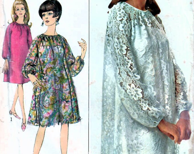 1960s Simplicity 4892 Vintage Sewing Pattern Misses' Wedding Dress Size ...
