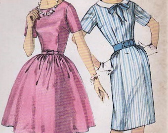 1960s Simplicity 4892 Vintage Sewing Pattern Misses' Wedding Dress Size ...