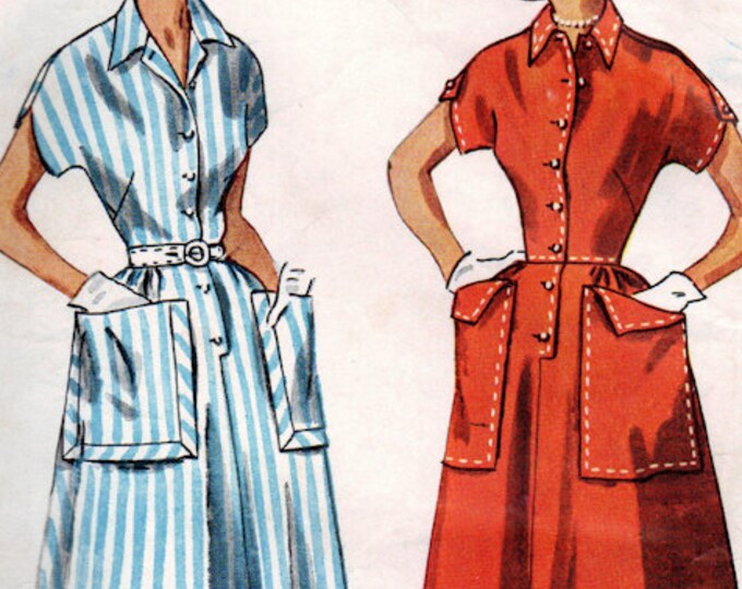 1950s Simplicity 3289 UNCUT Vintage Sewing Pattern Junior Misses ...