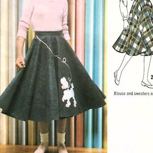 1970s Simplicity 9154 Vintage Sewing Pattern Young Junior/teen Circle ...