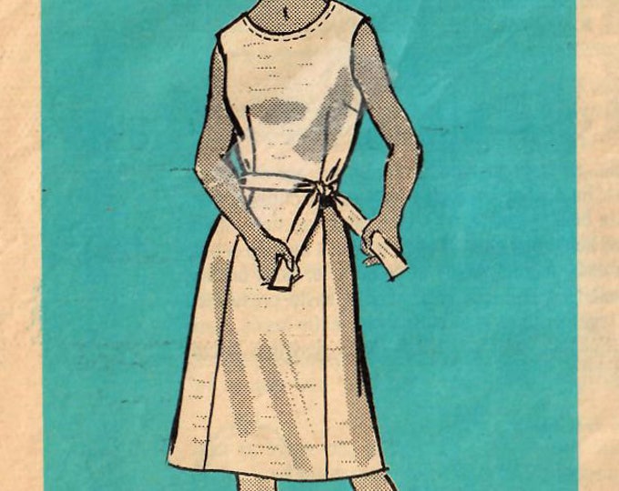 1960s Simplicity 5940 Vintage Sewing Pattern Half Size Dress, Full ...