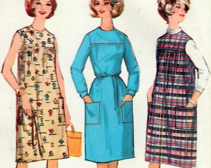 1960s Simplicity 4688 UNCUT Vintage Sewing Pattern Junior Formal Dress ...