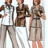1970s Butterick 4989 UNCUT Vintage Sewing Pattern Vest, Jacket, Skirt ...