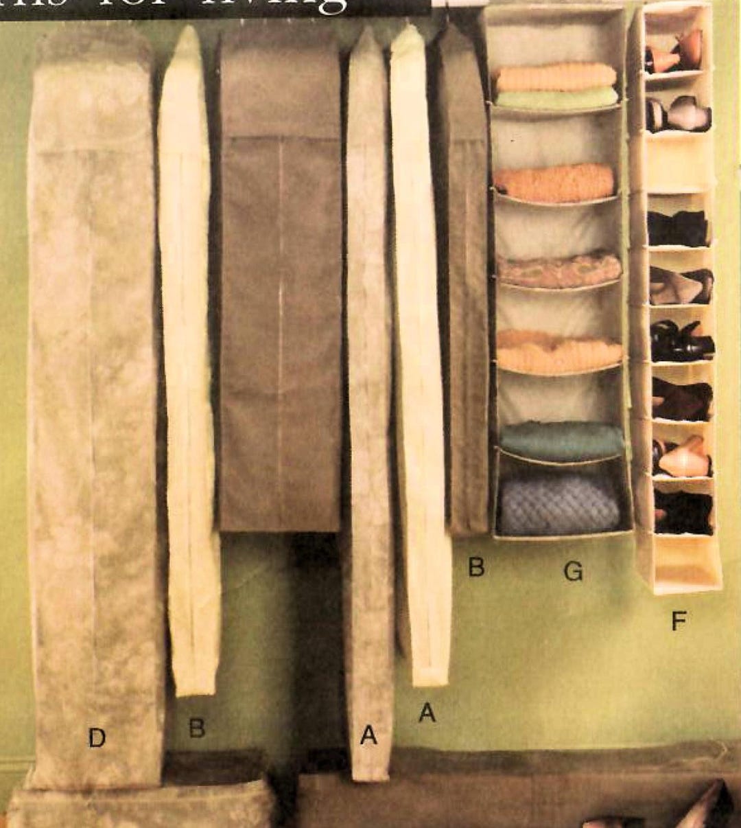 2000s Vogue 7011 UNCUT Vintage Craft Pattern Closet Organizers, Garment ...