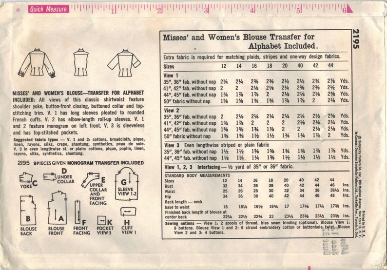 1950s Simplicity 2195 Vintage Sewing Pattern Misses Women - Etsy