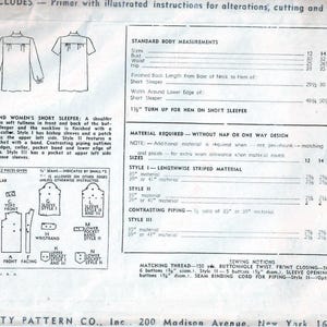 1940s Simplicity 1300 Vintage Sewing Pattern Misses Short Sleeper ...