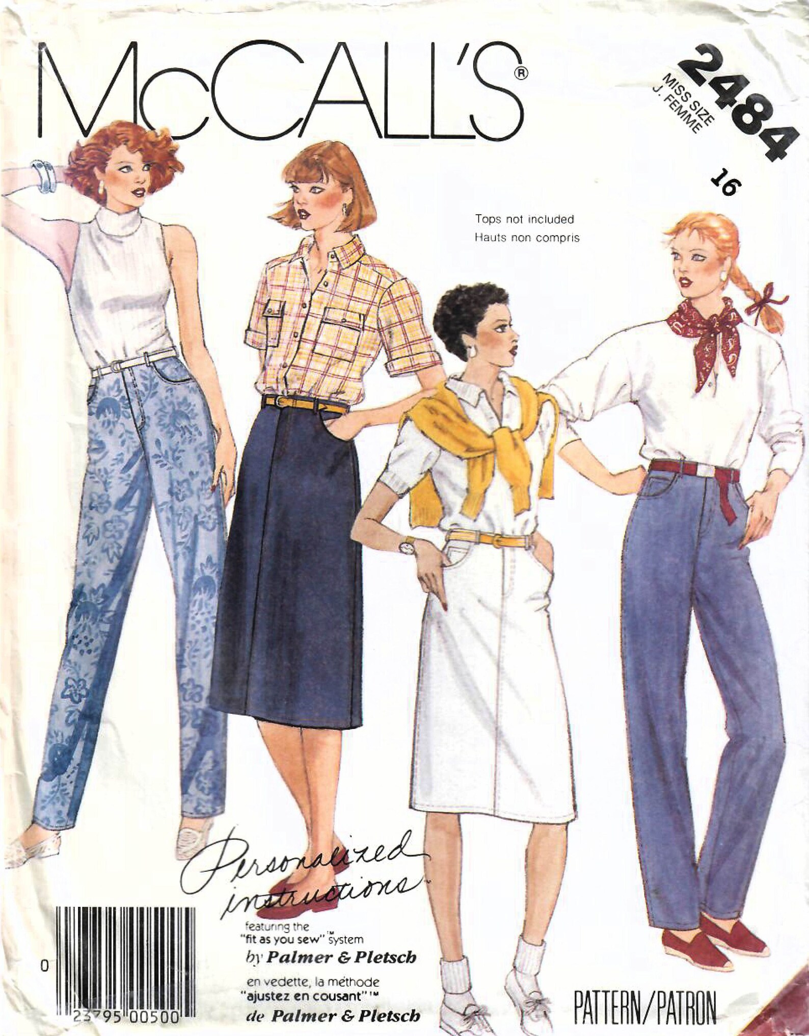 1980s Mccall's 2484 UNCUT Vintage Sewing Pattern Misses - Etsy