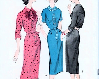 1950s Vogue 9590 Vintage Sewing Pattern Maternity Blouse, Jumper Misses ...