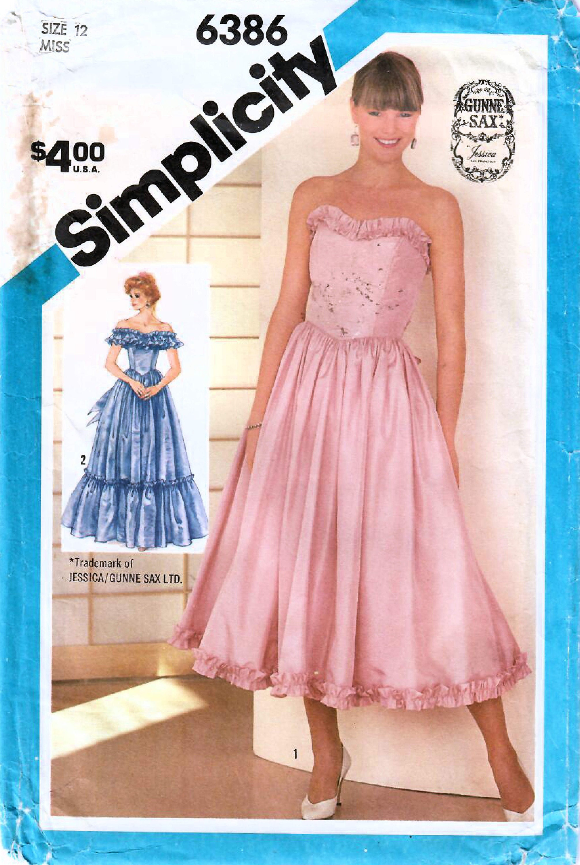 1980s Simplicity 6386 UNCUT Vintage Sewing Pattern Misses - Etsy