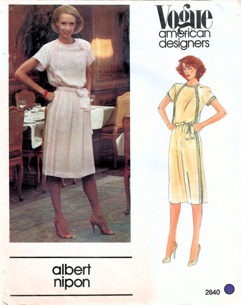 1980s Vogue 2640 UNCUT Vintage Sewing Pattern American - Etsy
