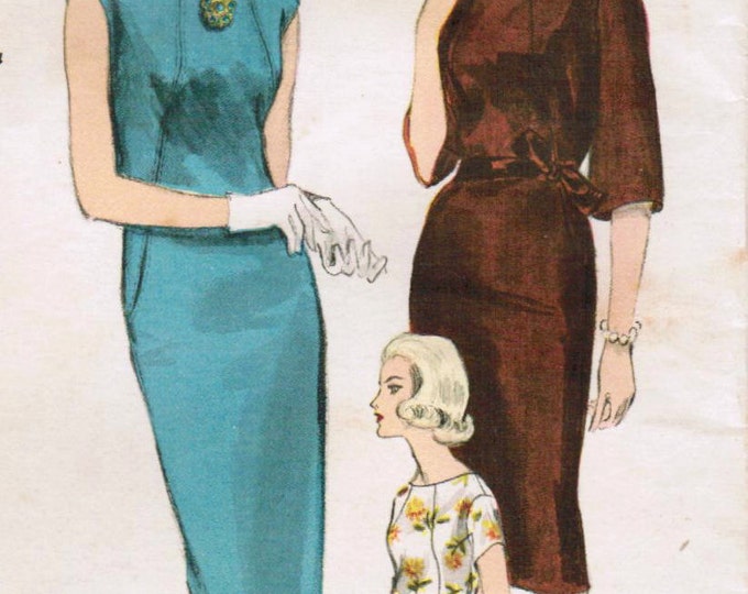 1960s Vogue 5929 Vintage Sewing Pattern Misses' One-piece Dress Size 14 ...