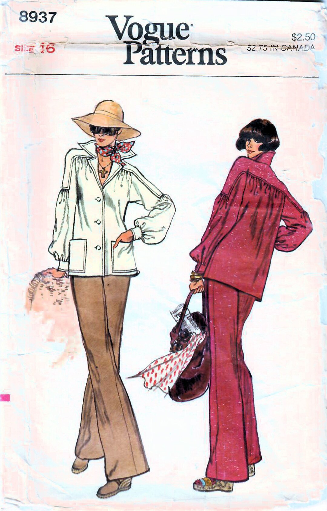 1970s Vogue 8937 UNCUT Vintage Sewing Pattern Misses Loose-fitting Top ...