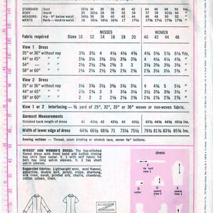 1970s Simplicity 6155 Vintage Sewing Pattern Misses Flared Dress ...
