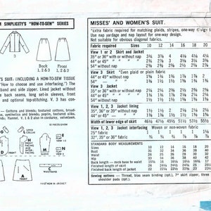 1960s Simplicity 6685 Vintage Sewing Pattern Misses Suit, A-line Skirt ...