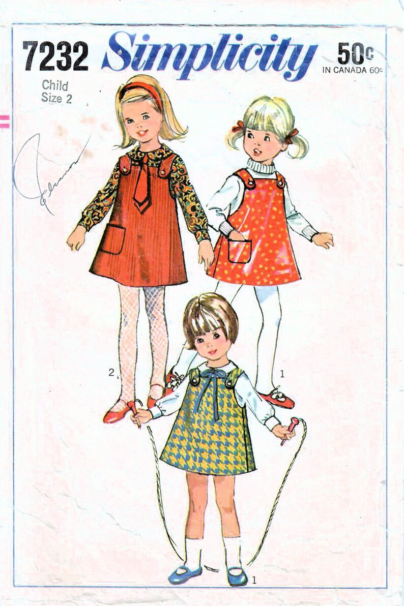 1960s Simplicity 7232 Vintage Sewing Pattern Girls Tent - Etsy