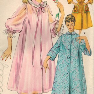 1950s Simplicity 4972 Vintage Sewing Pattern Misses Duster | Etsy