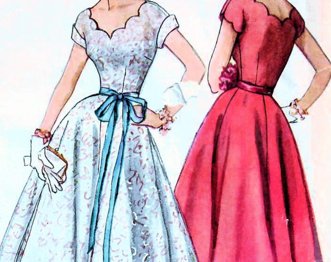 1950s Simplicity 1117 Vintage Sewing Pattern Misses Sheath, Slim Dress ...