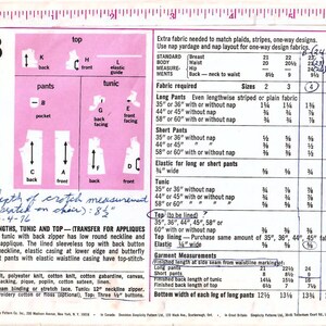1970s Simplicity 9388 Vintage Sewing Pattern Girls Shorts, Long Pants ...