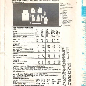 1970s Butterick 3314 UNCUT Vintage Sewing Pattern Girls Pants, Skirt ...