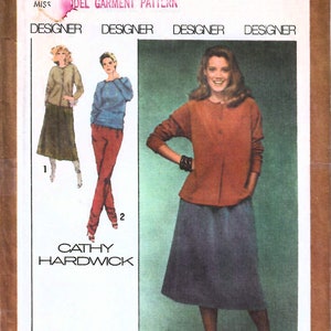 1970s Simplicity 8651 UNCUT Vintage Sewing Pattern Misses Pullover Tops ...