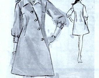 1960s Butterick 5591 Vintage Sewing Pattern Misses A-line Dress, Mini Dress, Button Down Dress ...