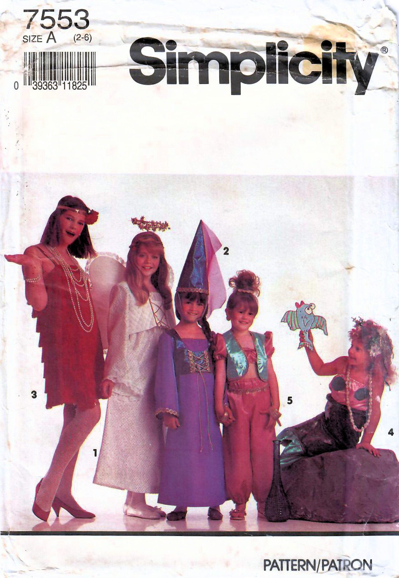 1990s Simplicity 7553 UNCUT Vintage Sewing Pattern Girls - Etsy