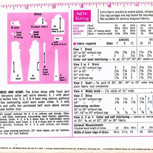 1960s Simplicity 8340 Vintage Sewing Pattern A-line Dress, A-line ...