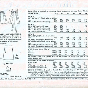 1950s Simplicity 1131 UNCUT Vintage Sewing Pattern Juniors Misses Full ...