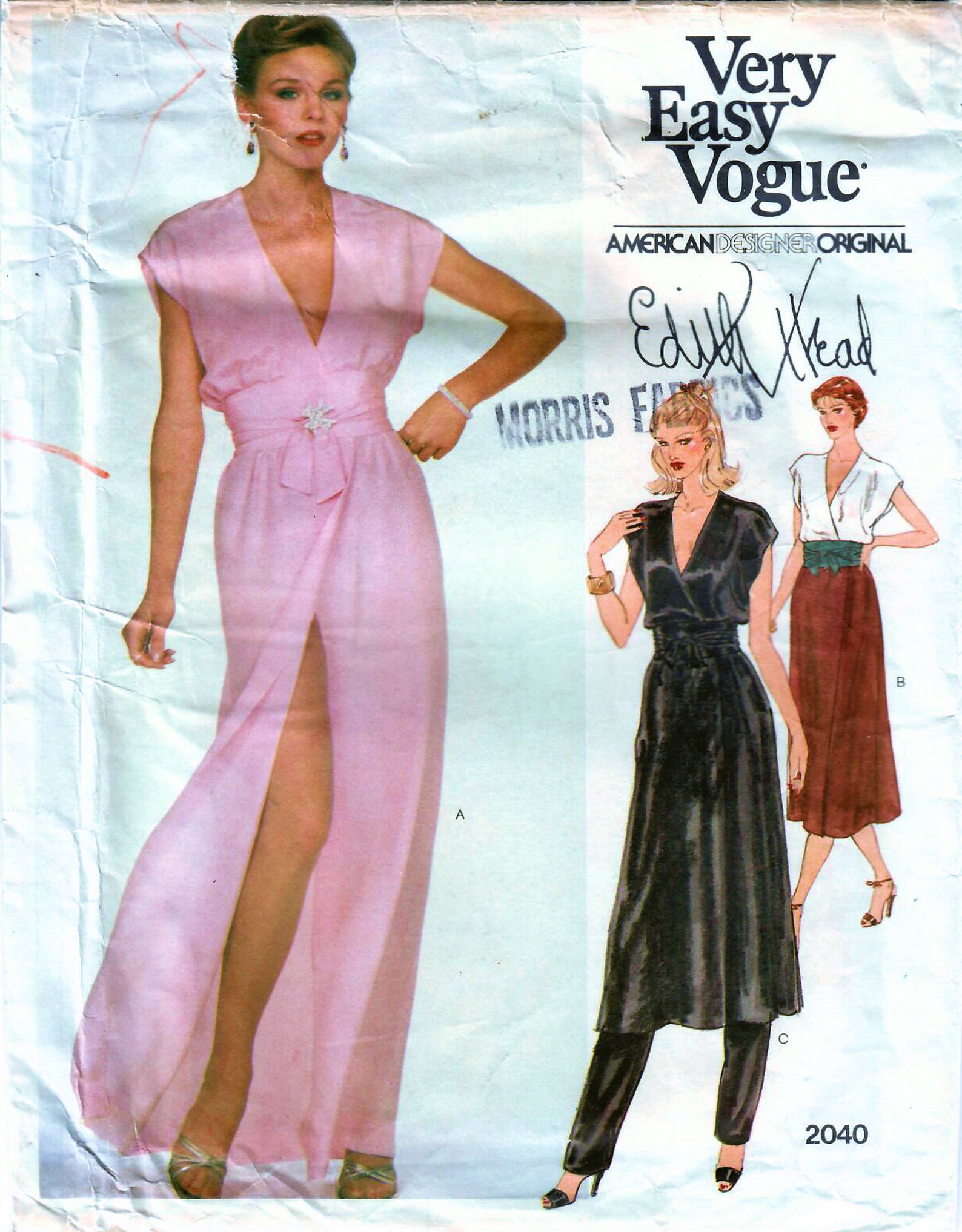 1970s Vogue 2040 UNCUT Vintage Sewing Pattern Designer Edith - Etsy