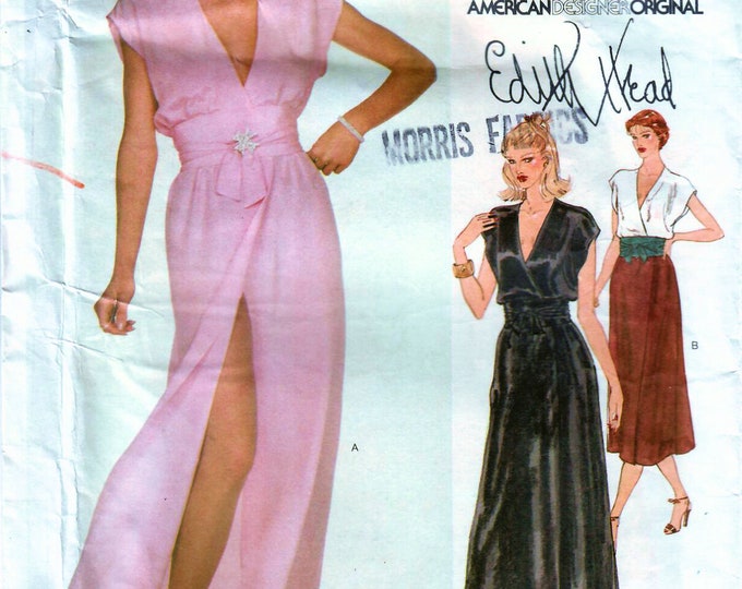 1970s Vogue 2040 UNCUT Vintage Sewing Pattern Designer Edith Head ...