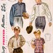 1940s Simplicity 2543 Vintage Sewing Pattern Boys Casual - Etsy Sweden