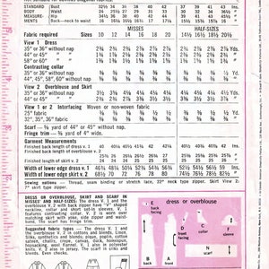 1970s Simplicity 8844 Vintage Sewing Pattern A-line Dress, Tunic Top ...