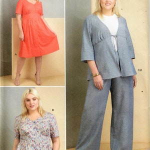 2010s Simplicity 8846 UNCUT Sewing Pattern Misses Dress, Top, Pants ...