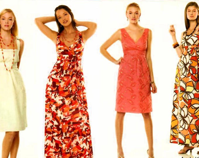 2000s New Look 6774 UNCUT Sewing Pattern Misses Sundress, Maxi Dress ...